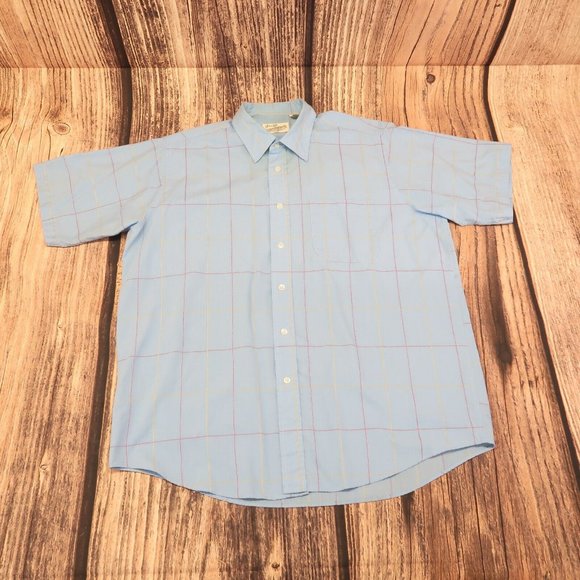 Roebuck & Co. | Shirts | Vintage Sears Roebuck Co Shirt Mens Large Blue ...